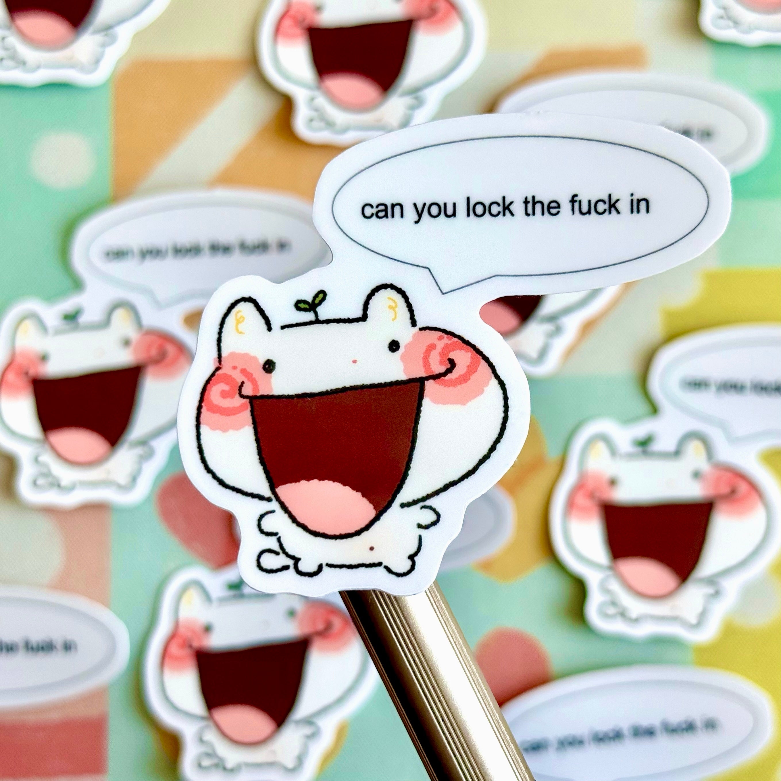Lock TF In Sticker – Cool Art Store
