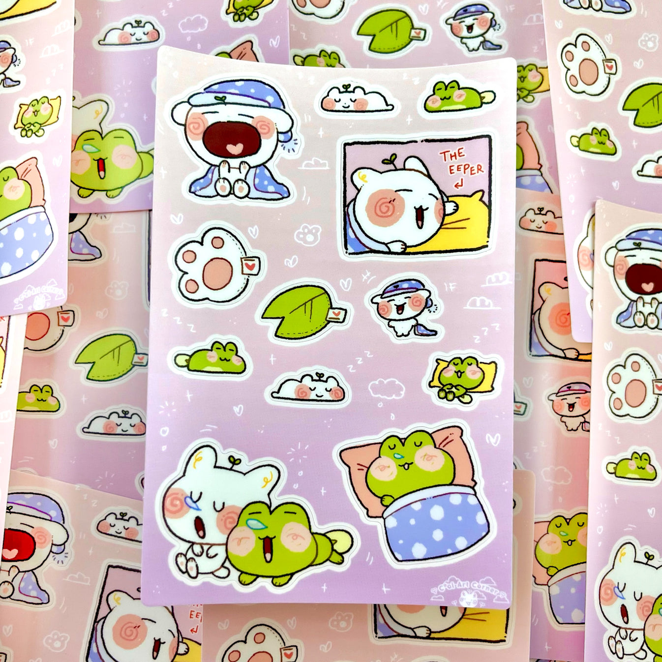 Eepy Time Sticker Sheet – Cool Art Store